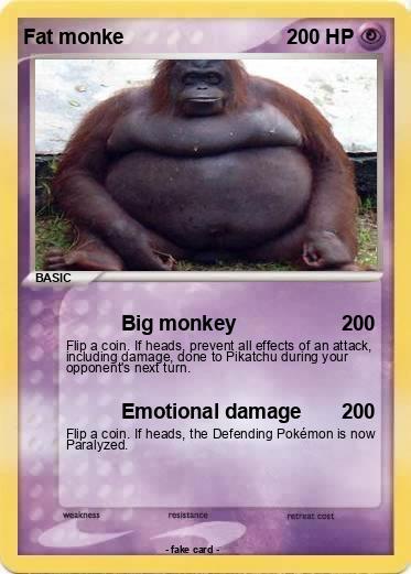 Pokémon Fat monke - Big monkey - My Pokemon Card