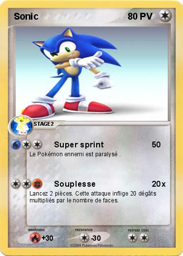 Pokémon Sonic 806 806 - Super sprint - Ma carte Pokémon