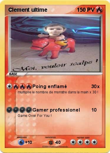 Pokémon Clement ultime - Poing enflamé - Ma carte Pokémon