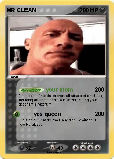 Pokémon MR CLEAN 62 62 - your mom - My Pokemon Card