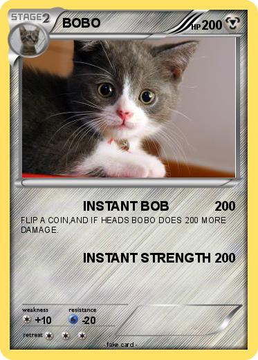 Pokémon BOBO 158 158 - INSTANT BOB - My Pokemon Card