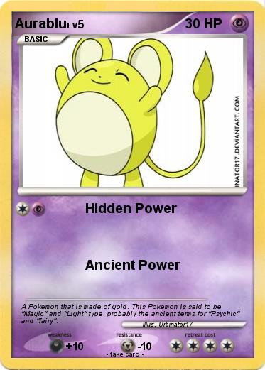Pokémon Aurablu - Hidden Power - My Pokemon Card
