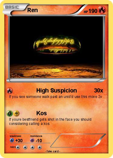 Pokémon Ren 74 74 - High Suspicion - My Pokemon Card