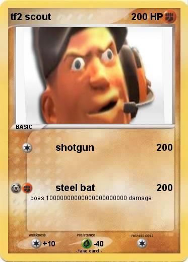 Pokémon tf2 scout 10 10 - shotgun - My Pokemon Card