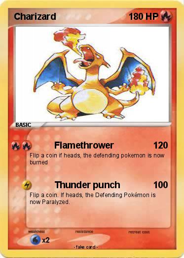 Pokémon Charizard 7863 7863 - Flamethrower - My Pokemon Card