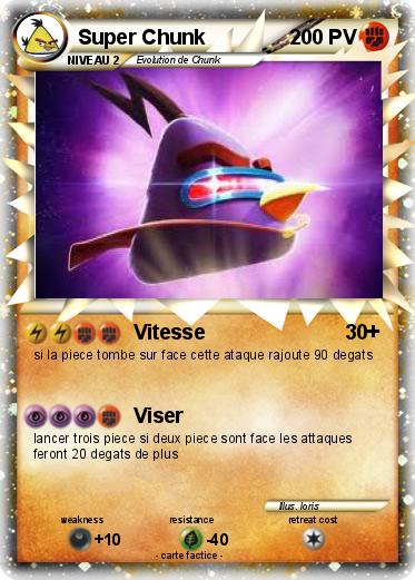 Pokémon Super Chunk - Vitesse - Ma carte Pokémon