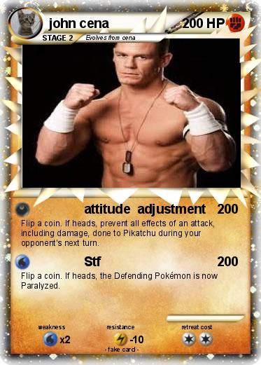 Pokémon john cena 1762 1762 - attitude adjustment - My Pokemon Card