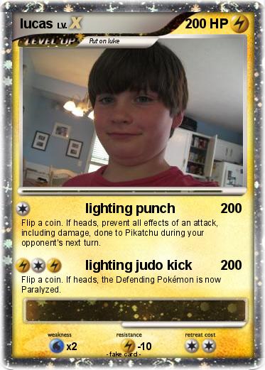 Pokémon lucas 829 829 - lighting punch - My Pokemon Card