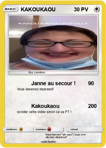 Pokémon KAKOUKAOU - Janne au secour ! - Ma carte Pokémon