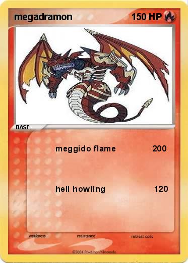 Pokémon megadramon - meggido flame 200 - My Pokemon Card