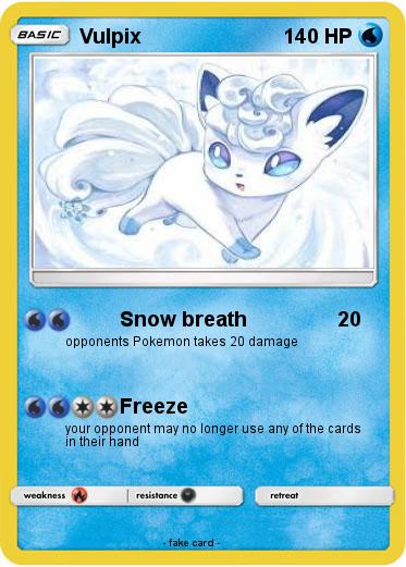 Pokémon Vulpix 399 399 - Snow breath - My Pokemon Card