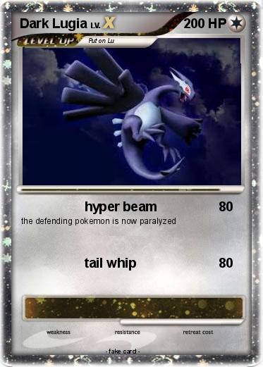 Pokémon Dark Lugia 634 634 - hyper beam - My Pokemon Card