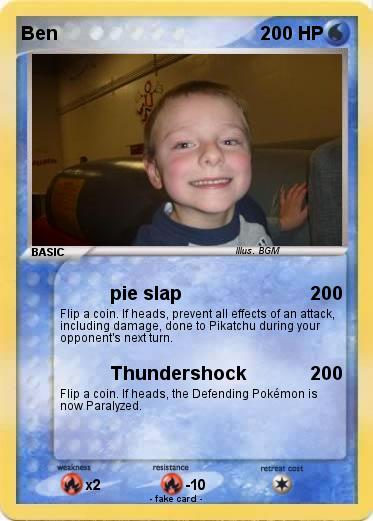 Pokémon Ben 2125 2125 - pie slap - My Pokemon Card