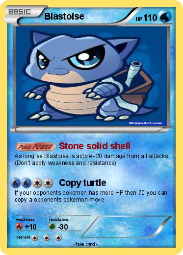 Pokémon Blastoise 1685 1685 - Stone solid shell - My Pokemon Card