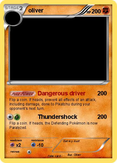Pokémon oliver 360 360 - Dangerous driver - My Pokemon Card