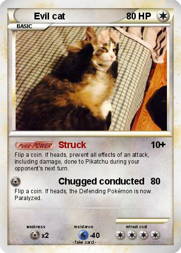 Pokémon Evil cat 128 128 - Struck - My Pokemon Card