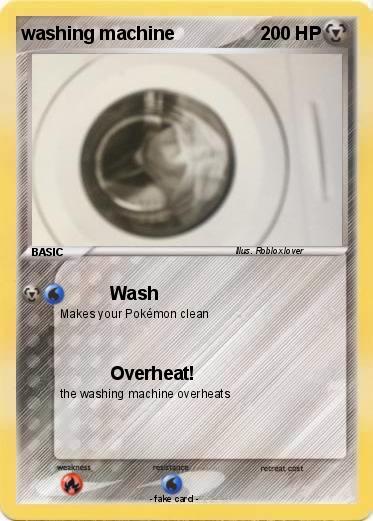 Pokémon washing machine 17 17 - Wash - My Pokemon Card