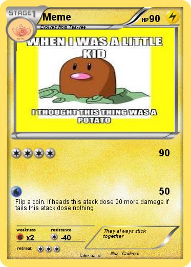 Pokémon Meme 639 639 - My Pokemon Card
