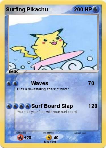 Pokémon Surfing Pikachu 189 189 - Waves - My Pokemon Card