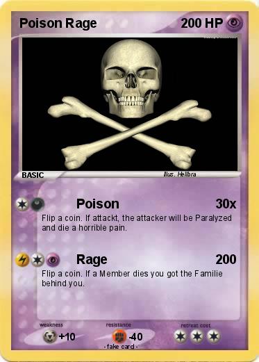 Pokémon Poison Rage - Poison - My Pokemon Card