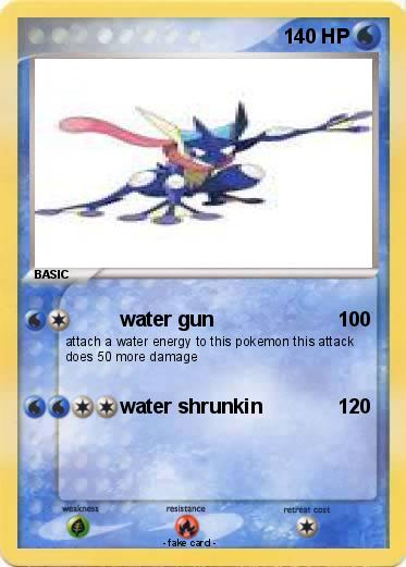 Pokémon 1 84360 84360 - water gun - My Pokemon Card
