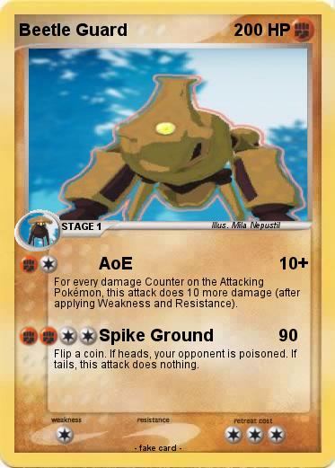 Pokémon Beetle Guard - AoE - My Pokemon Card