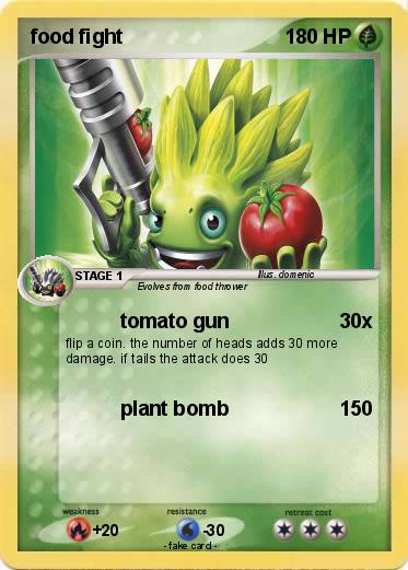 Pokémon food fight 14 14 - tomato gun - My Pokemon Card
