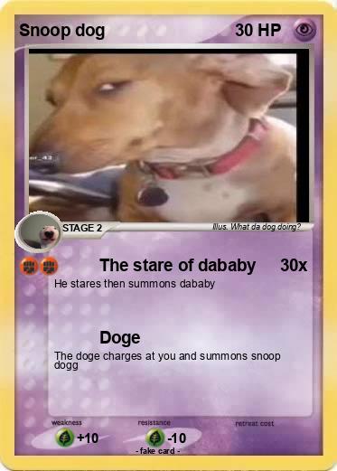Pokémon Snoop dog 119 119 - The stare of dababy - My Pokemon Card