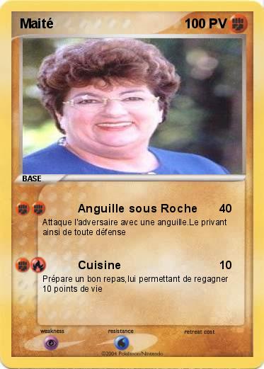 Pokémon Maite - Anguille sous Roche - Ma carte Pokémon