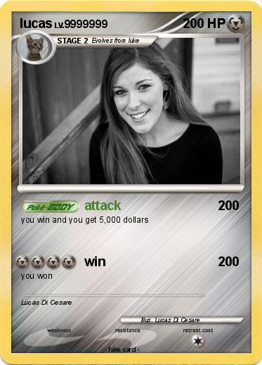 Pokémon lucas 1082 1082 - attack - My Pokemon Card