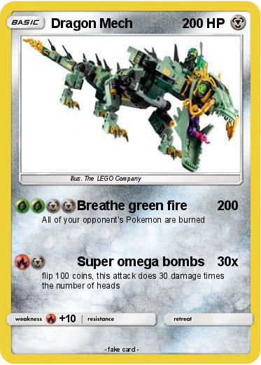 Pokémon Dragon Mech 1 1 - Breathe green fire - My Pokemon Card