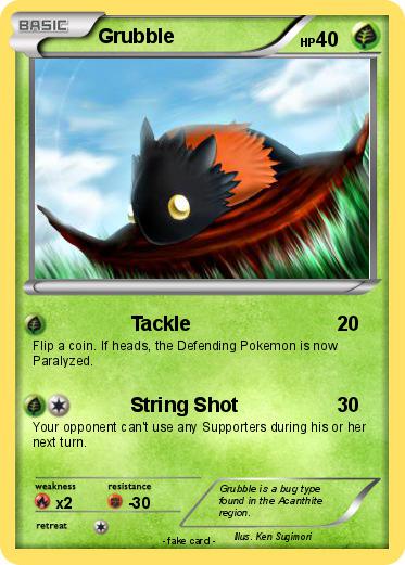 Pokémon Grubble 2 2 - Tackle - My Pokemon Card