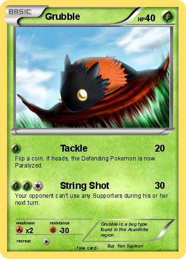 Pokémon Grubble 1 1 - Tackle - My Pokemon Card