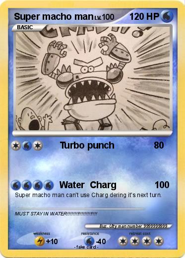 Pokémon Super macho man - Turbo punch - My Pokemon Card