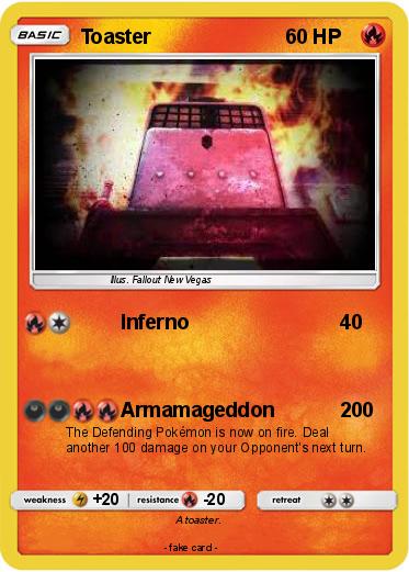 Pokémon Toaster 103 103 - Inferno - My Pokemon Card
