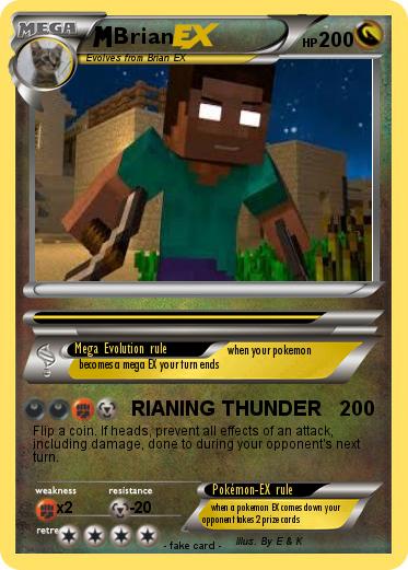 Pokémon Brian 548 548 - RIANING THUNDER - My Pokemon Card