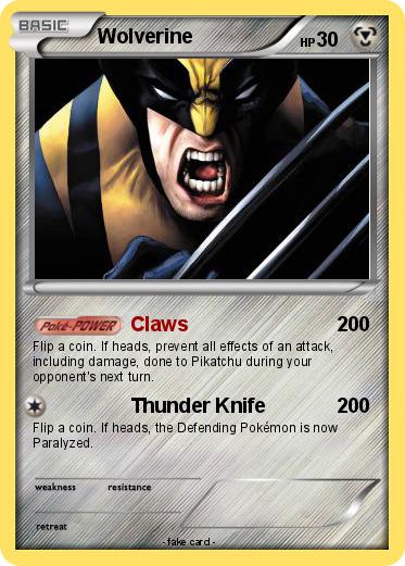 Pokémon Wolverine 416 416 - Claws - My Pokemon Card