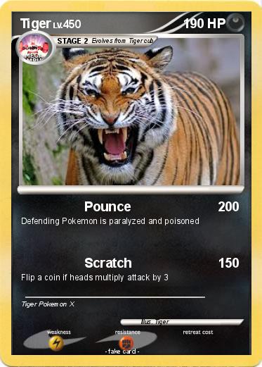 Pokémon Tiger 695 695 - Pounce - My Pokemon Card