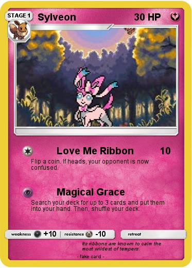 Pokémon Sylveon 672 672 - Love Me Ribbon - My Pokemon Card