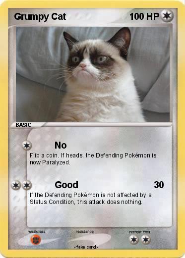 Pokémon Grumpy Cat 290 290 - No - My Pokemon Card