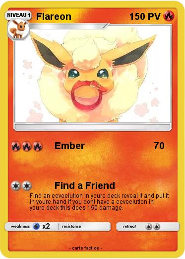 Pokémon Flareon 818 818 - Ember - Ma carte Pokémon