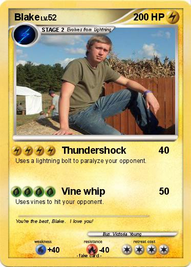 Pokémon Blake 175 175 - Thundershock - My Pokemon Card