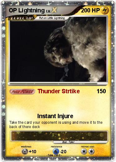 Pokémon OP Lightning - Thunder Strtike - My Pokemon Card
