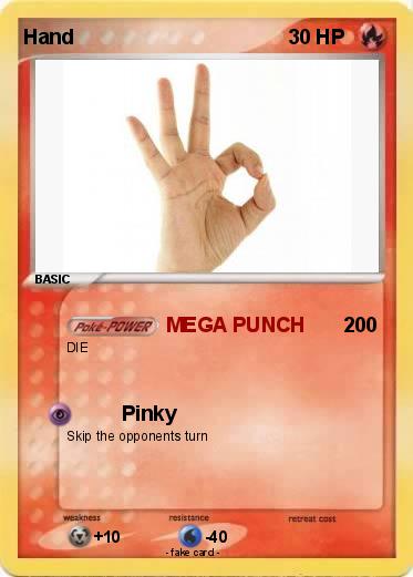 Pokémon Hand 198 198 - MEGA PUNCH - My Pokemon Card