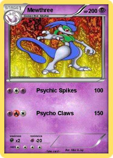 Pokémon Mewthree 1108 1108 - Psychic Spikes - My Pokemon Card