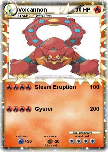 Pokémon Volcannon - Steam Eruption - My Pokemon Card