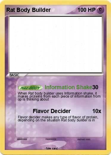 Pokémon Rat Body Builder - Information Shake - My Pokemon Card