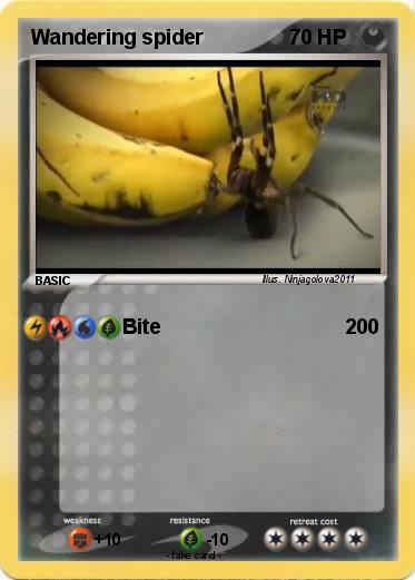 Pokémon Wandering spider - Bite - My Pokemon Card