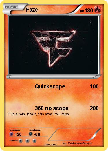 Pokémon Faze 60 60 - Quickscope - My Pokemon Card