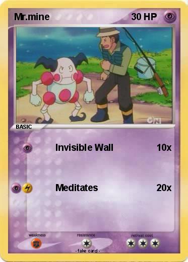 Pokémon Mr mine 4 4 - Invisible Wall - My Pokemon Card